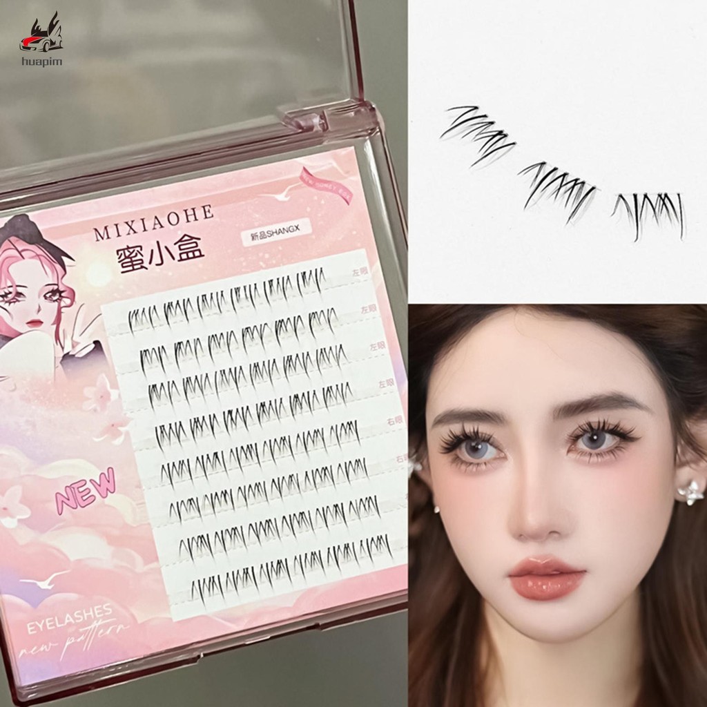Natural Long-Lasting Fake Lashes Ultra-Light Reusable Strip Lashes for ...