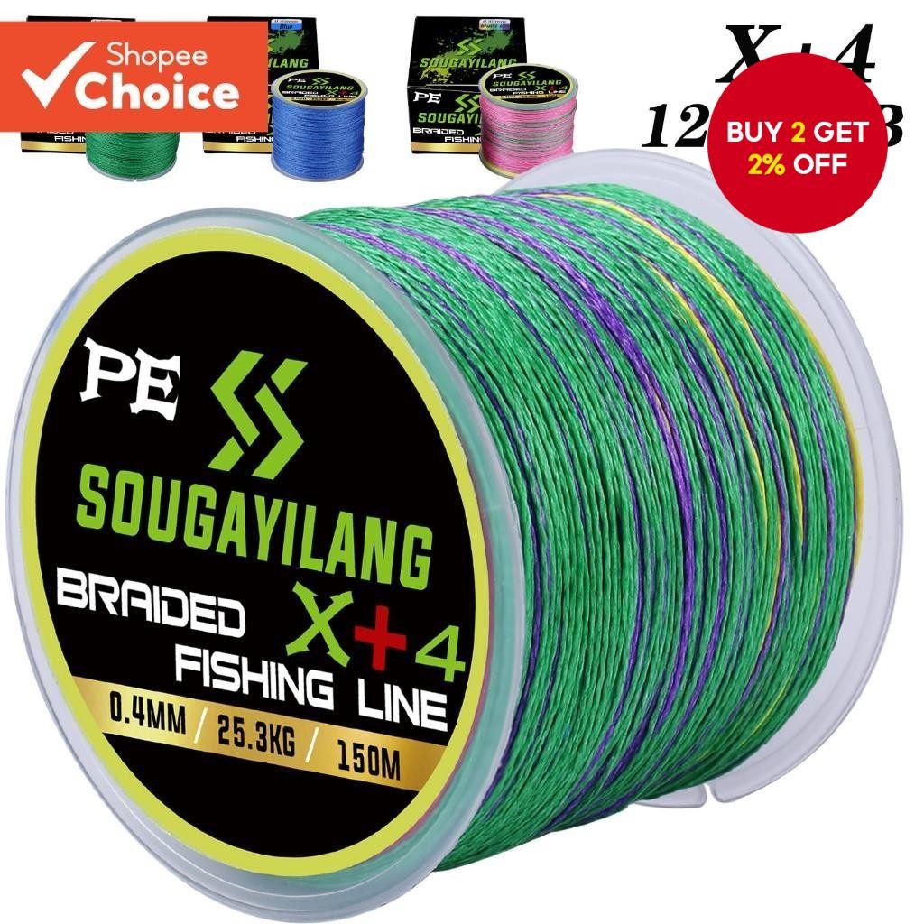 Sogayilang 4X PE Fishing Line 150M Wear-resistant Multifilament Braided ...