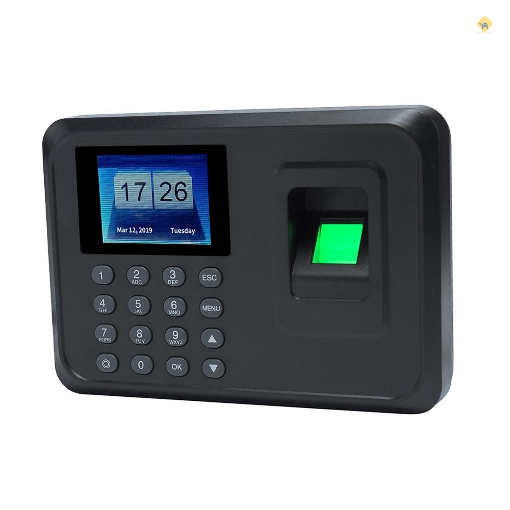 Intelligent Biometric Fingerprint Password Attendance Machine Employee Checking In Recorder 2 4