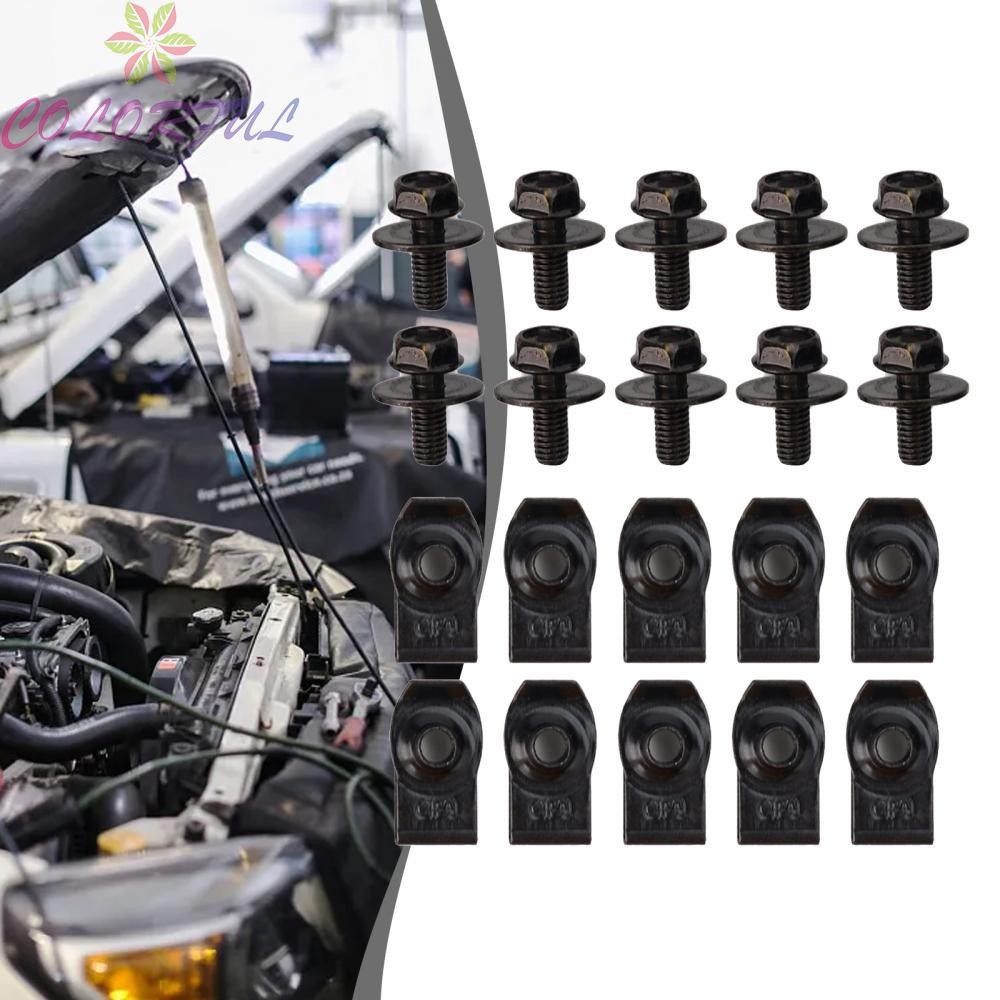 【COLORFUL】Universal Car Engine Under Cover Splash Shield Bumper Push ...