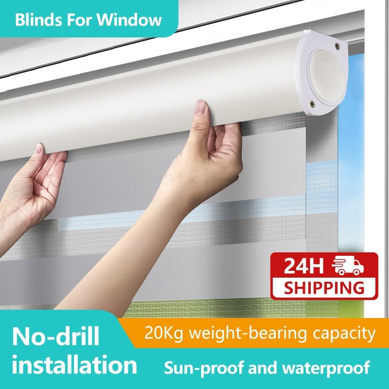 60/80/100/120/140/160/180 Width Modern Korean Venetians Duo Roller ...