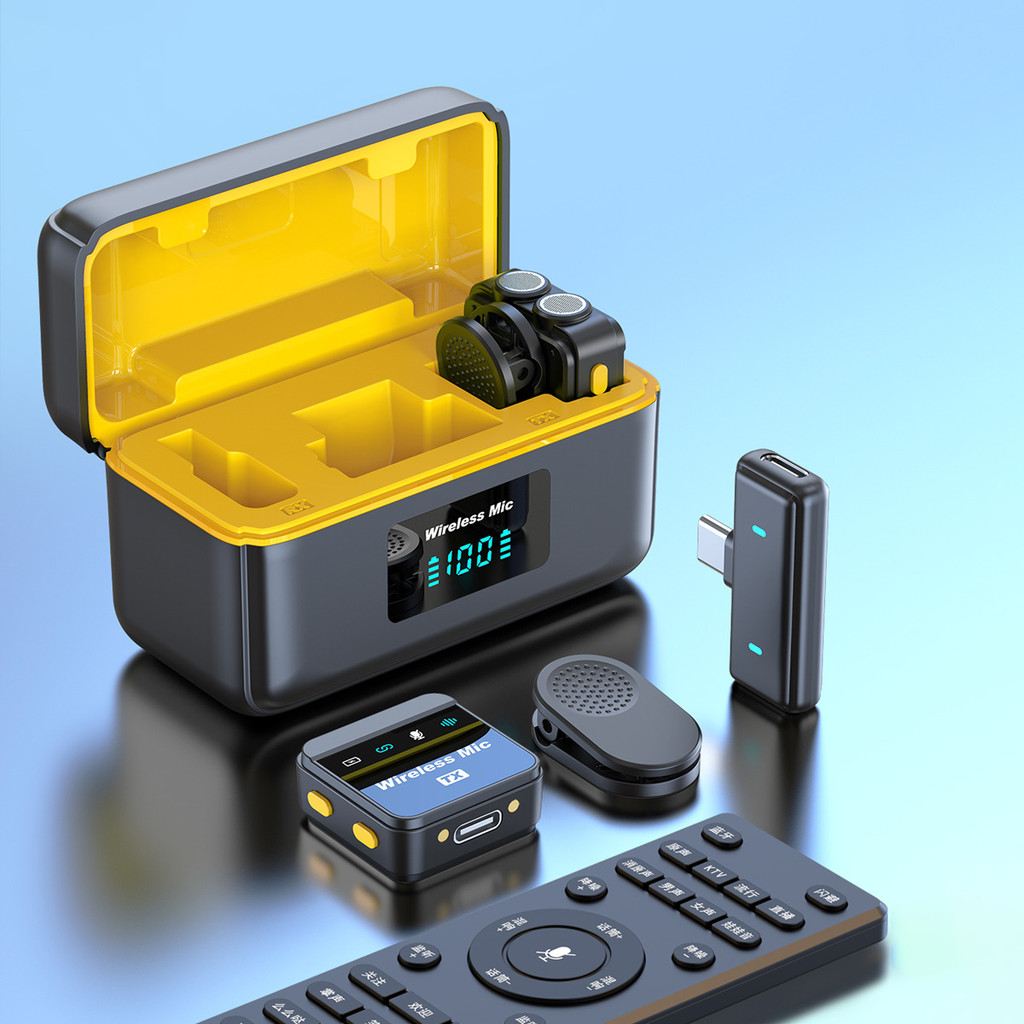 Q9Lavalier Microphone with Dual Microphone Heads for Outdoor Live ...