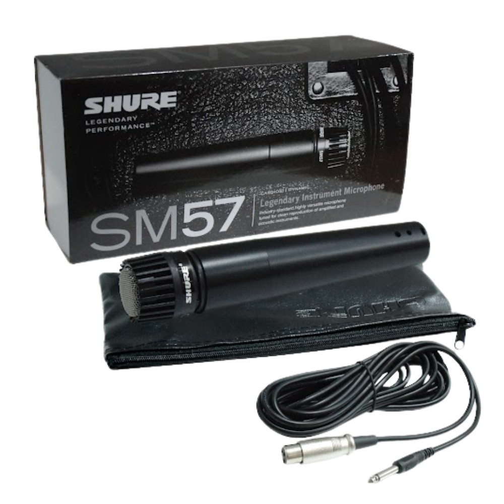 SM57 Pro Instrument/Vocal Mic – Durable Dynamic Microphone + Pouch ...