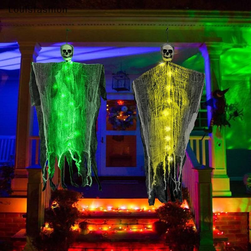 LFPH Halloween Party Glowing Hanging Skeleton Ghost Ornament Horror ...
