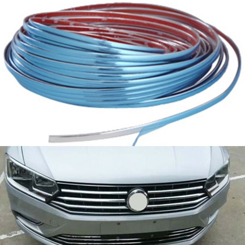 Livest/ Silver Chrome Strip Car Door Edge Casement Bumper Moulding Trim ...