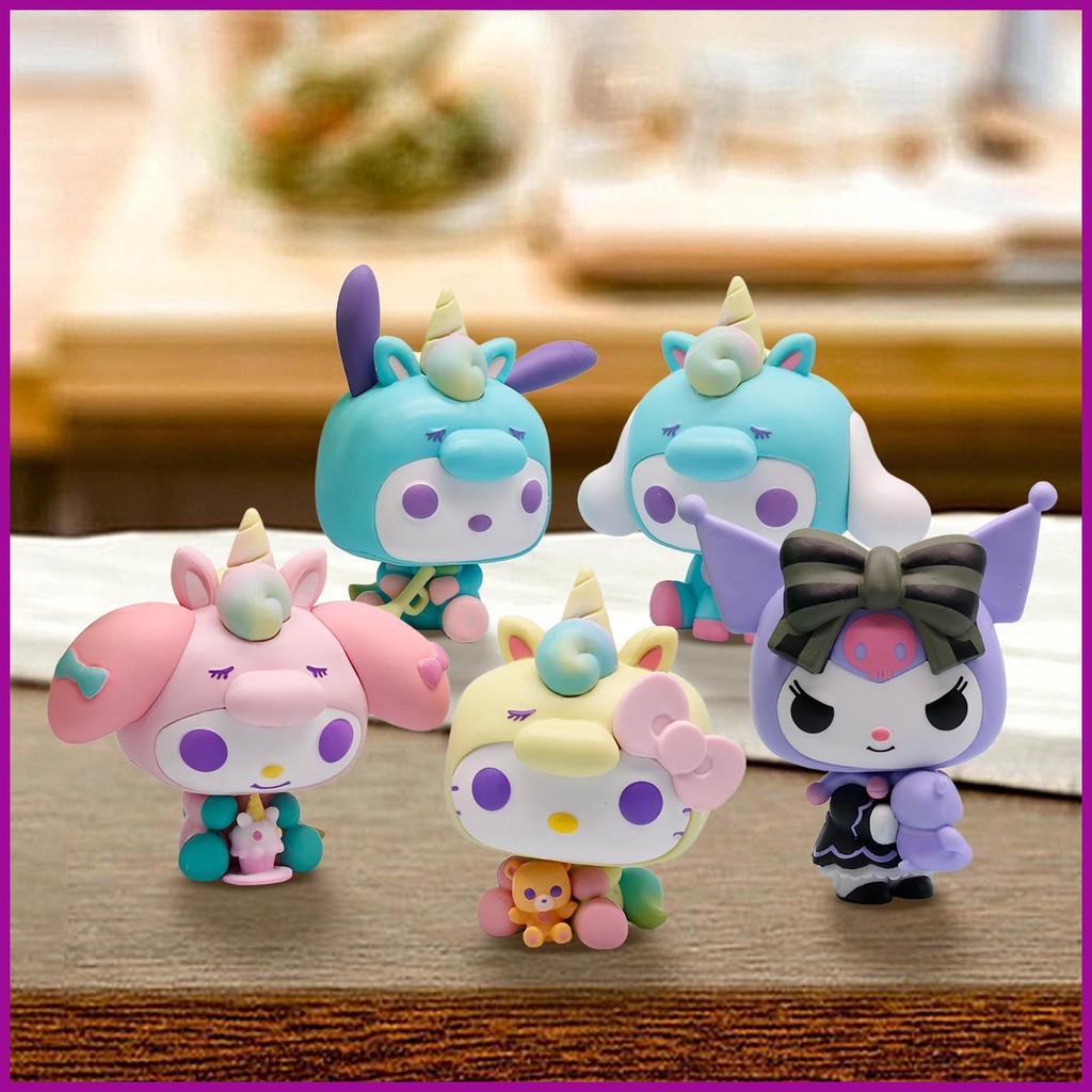 Anime Figurines 5 Pieces Tabletop Decorations PVC Table Centerpiece ...