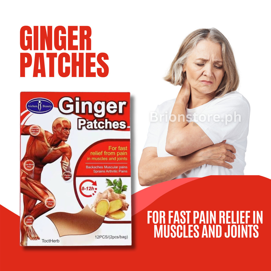 Ginger Patches for Fast Relief Pain Muscles and Joints Backaches ...