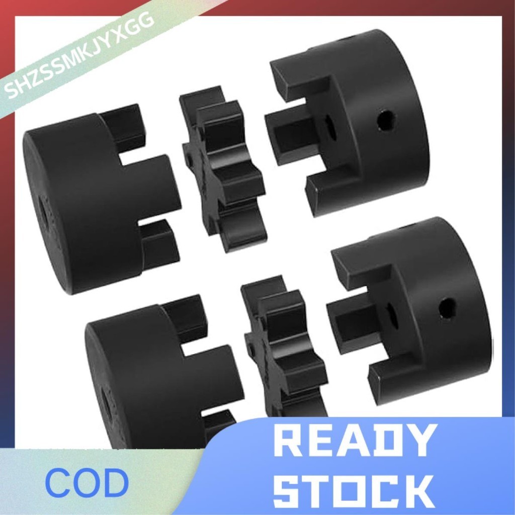 2Sets Flexible 3Pcs Coupling Coupler and Rubber Spider Jaw Coupling for ...