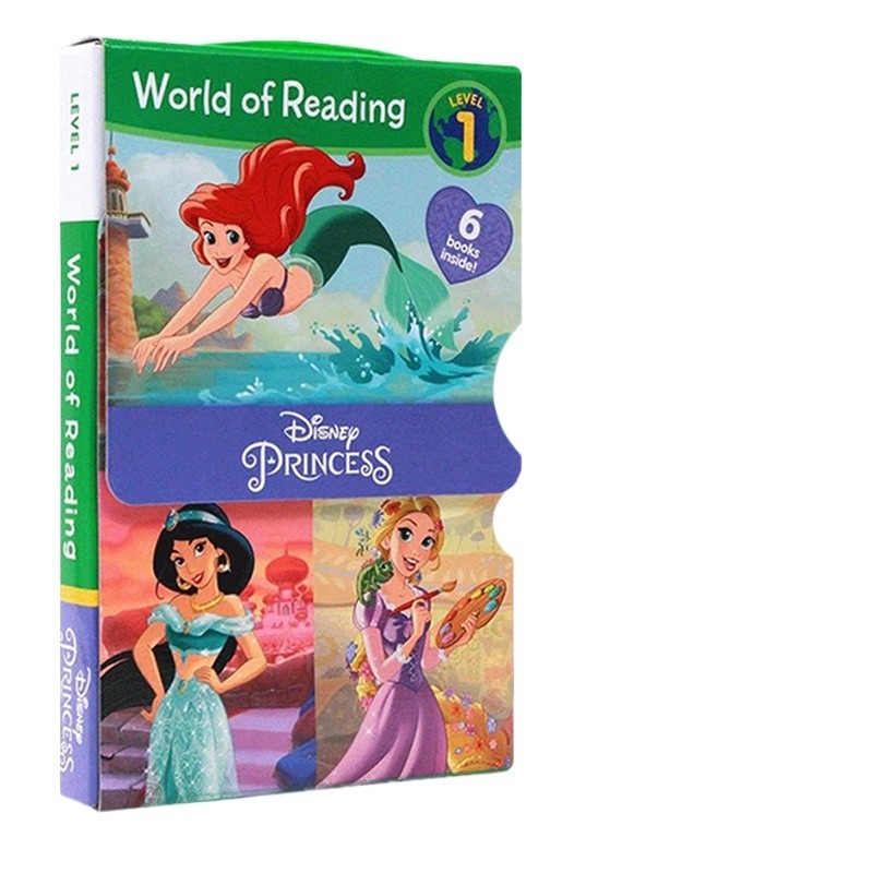 Disney Reading World Princess Series 6 Boxed Original English World of ...