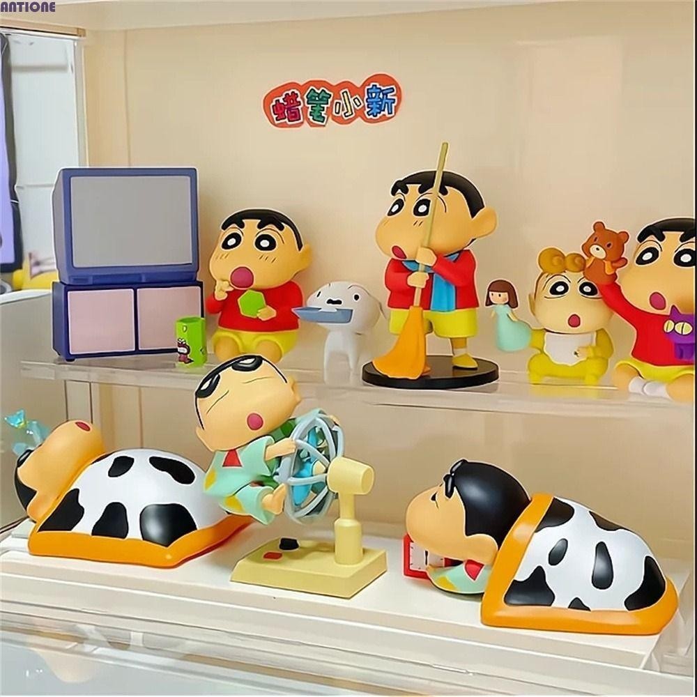 ANTIONE Crayon Shin-chan Figure Birthday Gift Children's Gift Model Toy ...