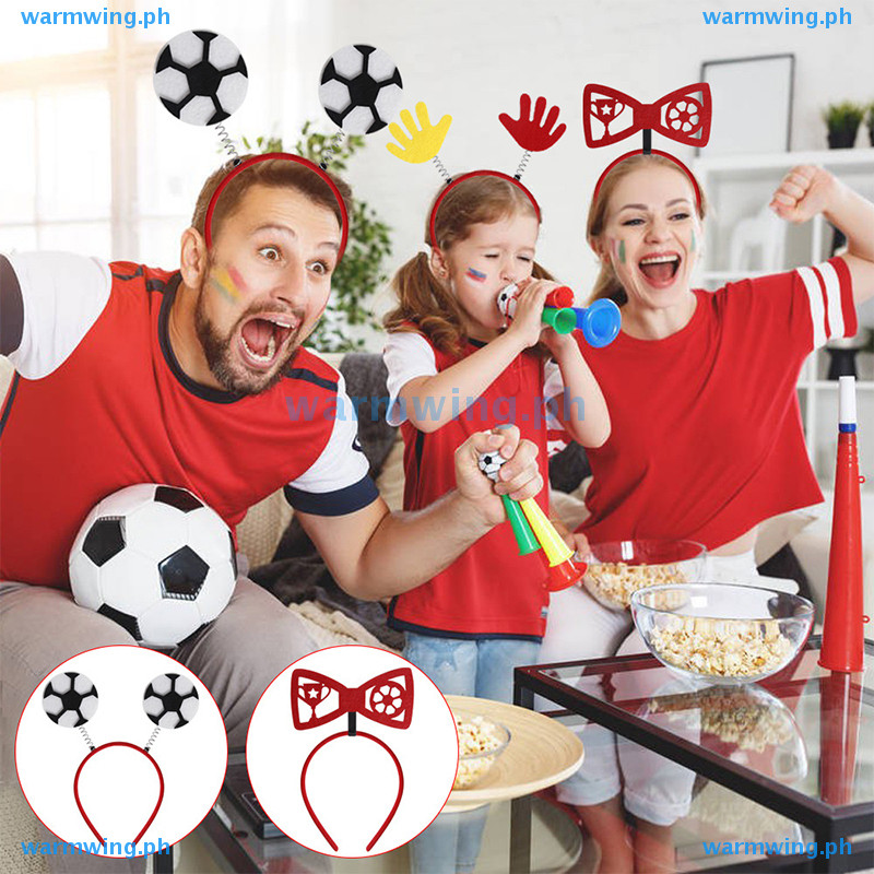 Warmwing 2024 New Football Hairband European Cup Football Theme Party Decorations Fans Cheer ...