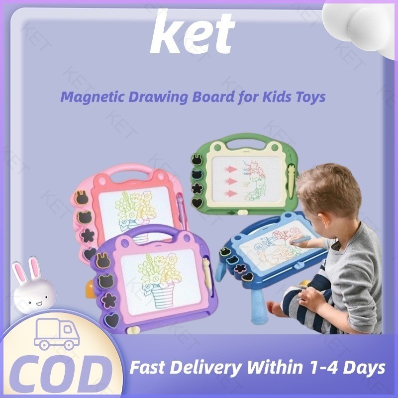 Drawing Board for Kids with Stand Baby Large Color Magnetic Doodle ...