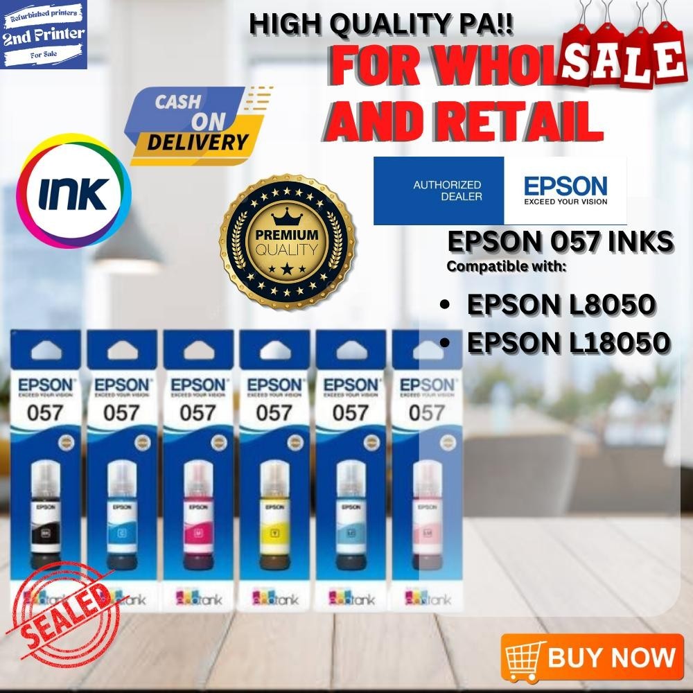 ORIGINAL Epson 057 Genuine refill ink for L8050 L18050 ORIGINAL INK ...