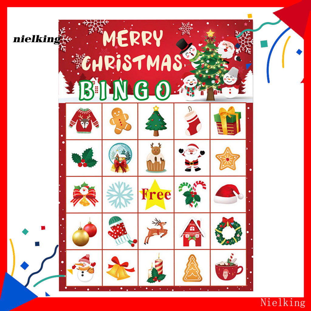 [NK] Festive Christmas Game for Kids High-quality Paper Christmas Game ...