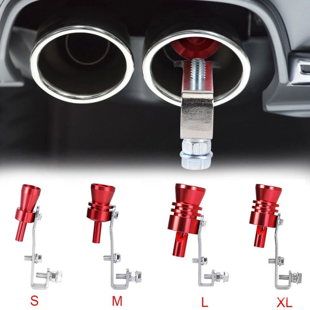RQMotorbike Car Exhaust Fake Turbo Whistle Pipe Sound Muffler Blow Off ...