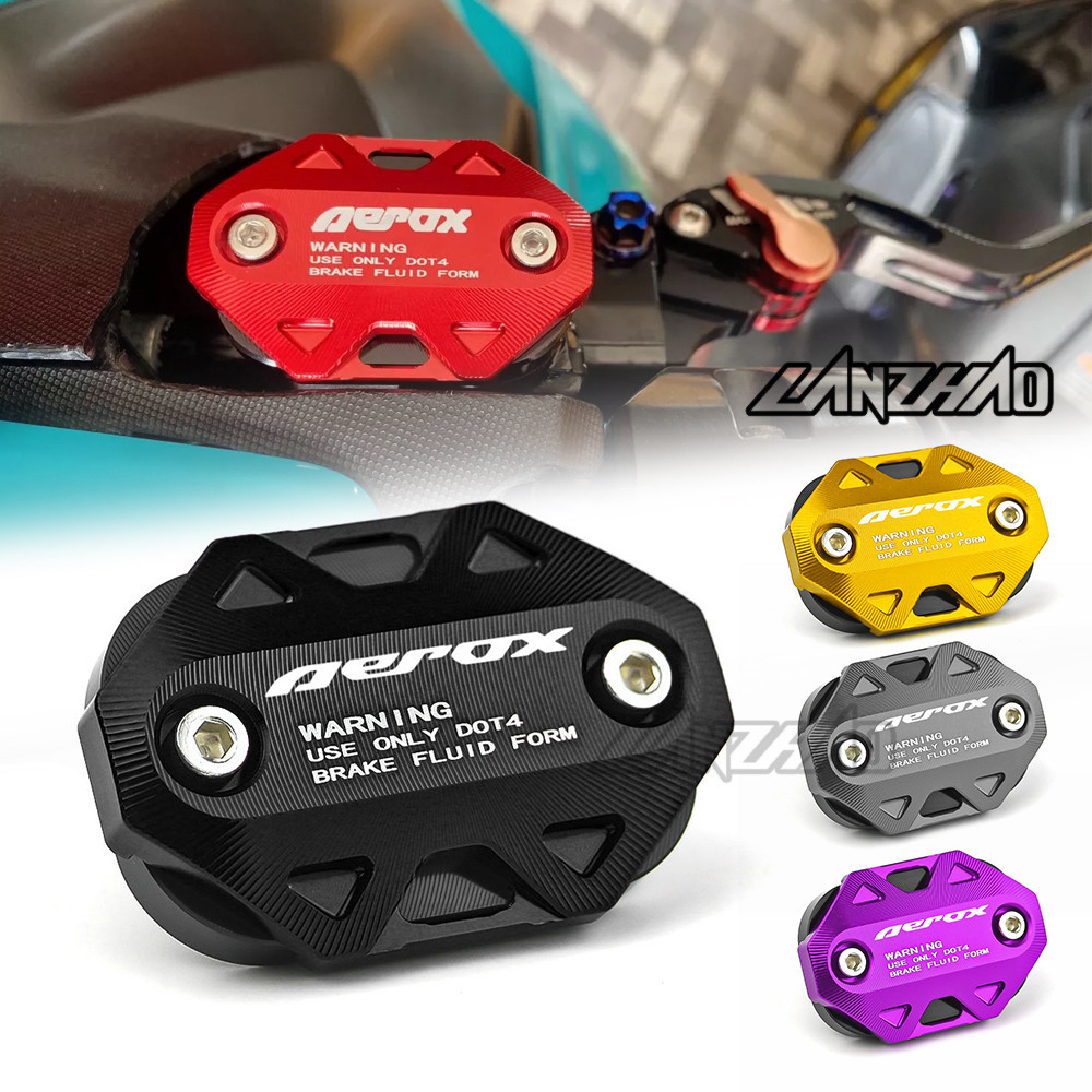 For YAMAHA Aerox 155 v1 v2 CNC Brake Fluid Reservior Cover Master Cap ...