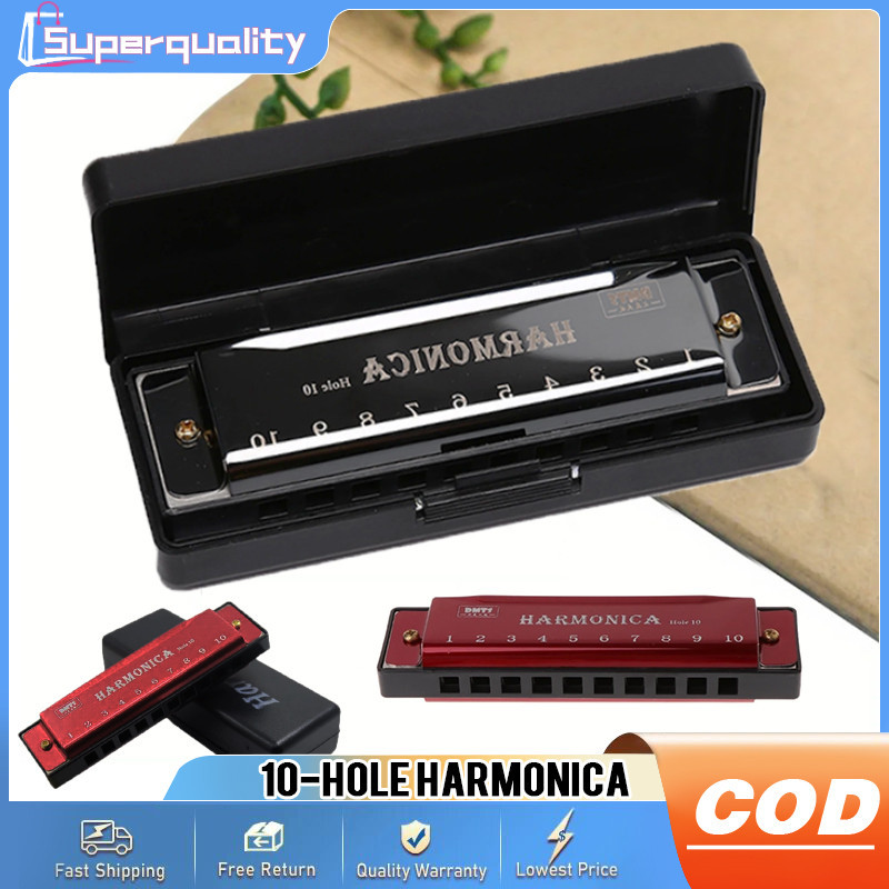 10 Hole Harmonica Mouth Organ Puzzle Musical Instrument Beginner ...