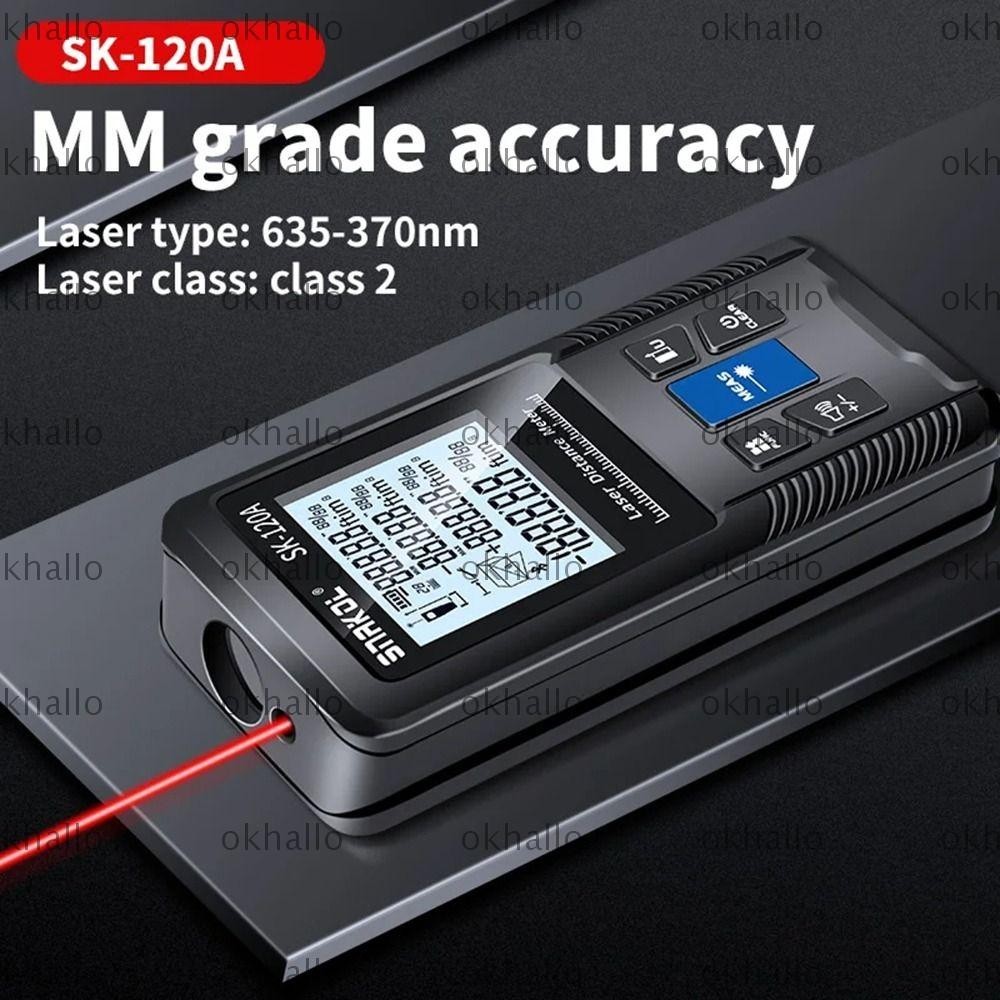 OKHALLO ~Laser Distance Meter, 40m 50m 70m 100m 120m Professional Infrared Rangefinder, High ...