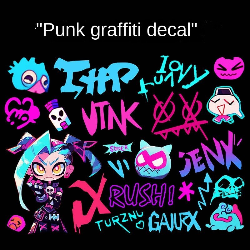 Jinx Jinks Bumper Stickers Small Explosion Zu'an Graffiti Night Hero ...
