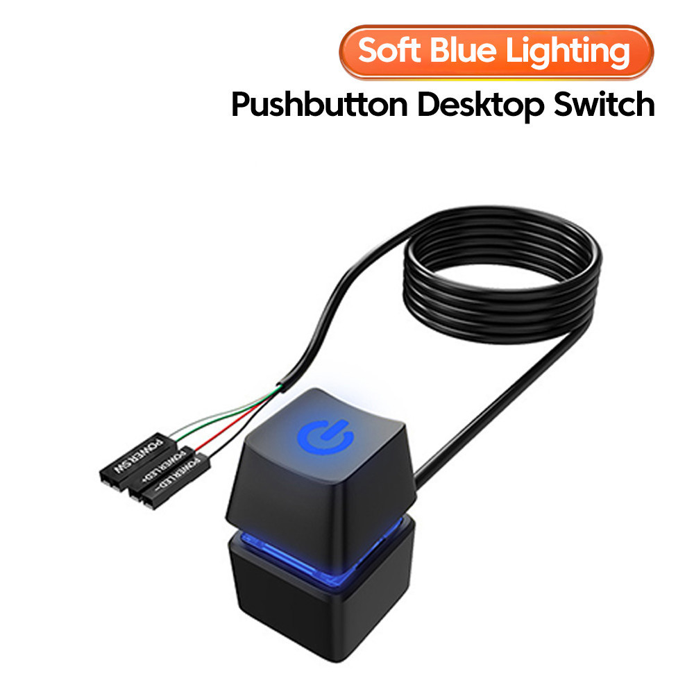 Desktop Computer Switch Power Supply on/off Reset HDD Push Round Big ...