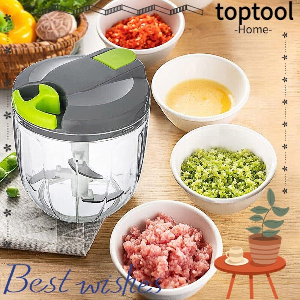 TOPTOOL Manual Food Chopper Hand Held Pulling Vegetable Fruits Garlic ...