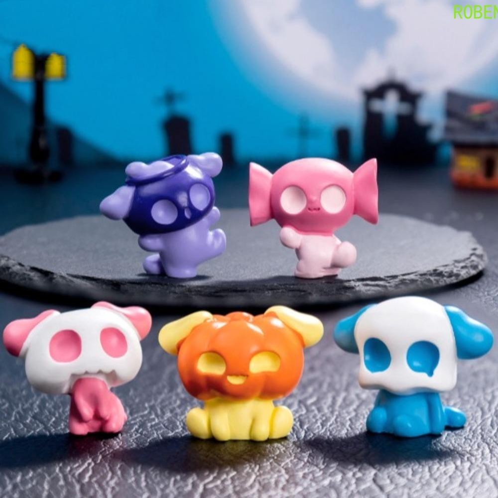 ROBEN Mini Pumpkin Elf Resin Doll, Witch Hat Candy Hallowmas Doll House Accessories, Kawaii ...