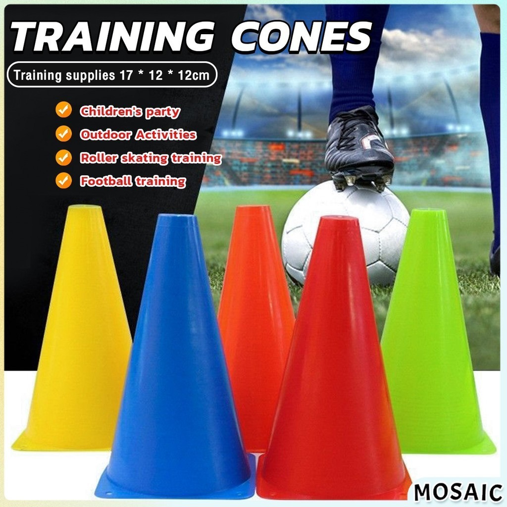 Plastic Agility Cones Basketball Soccer Cone 17cm Sports Training ...