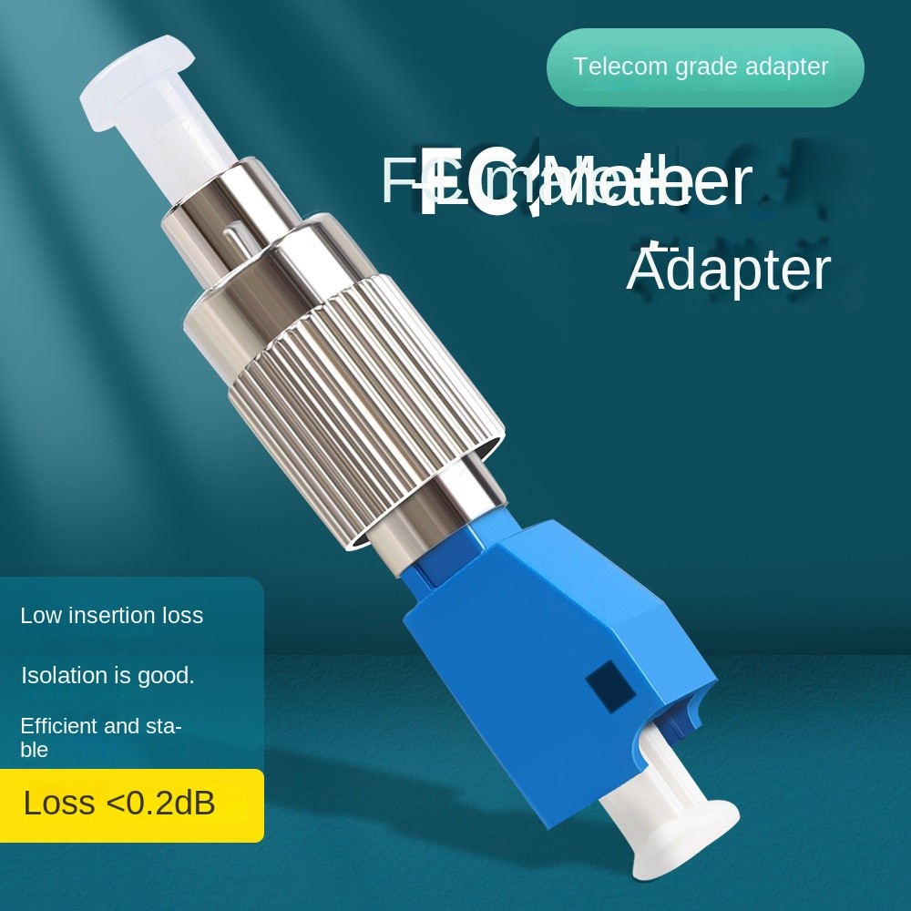 Fiber Optic Adapter FC-LC, FC Male to LC Female Converter, Jumper Tail Fiber Yin-Yang Small ...