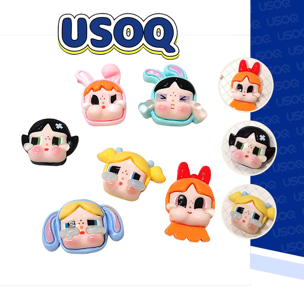 USOQ Jibbitz Crocs POP MART X The Powerpuff Girls cartoon Cave Shoe ...