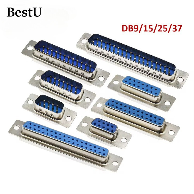 5PCS D-SUB 9 15 25 37 Pin RS232 Male Female Solder Type Welded ...