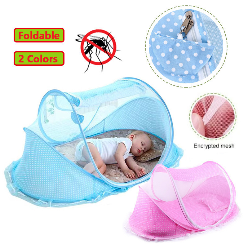 Crib Mosquito Net Travel Bed Anti Mosquito Net Portable Folding Baby ...