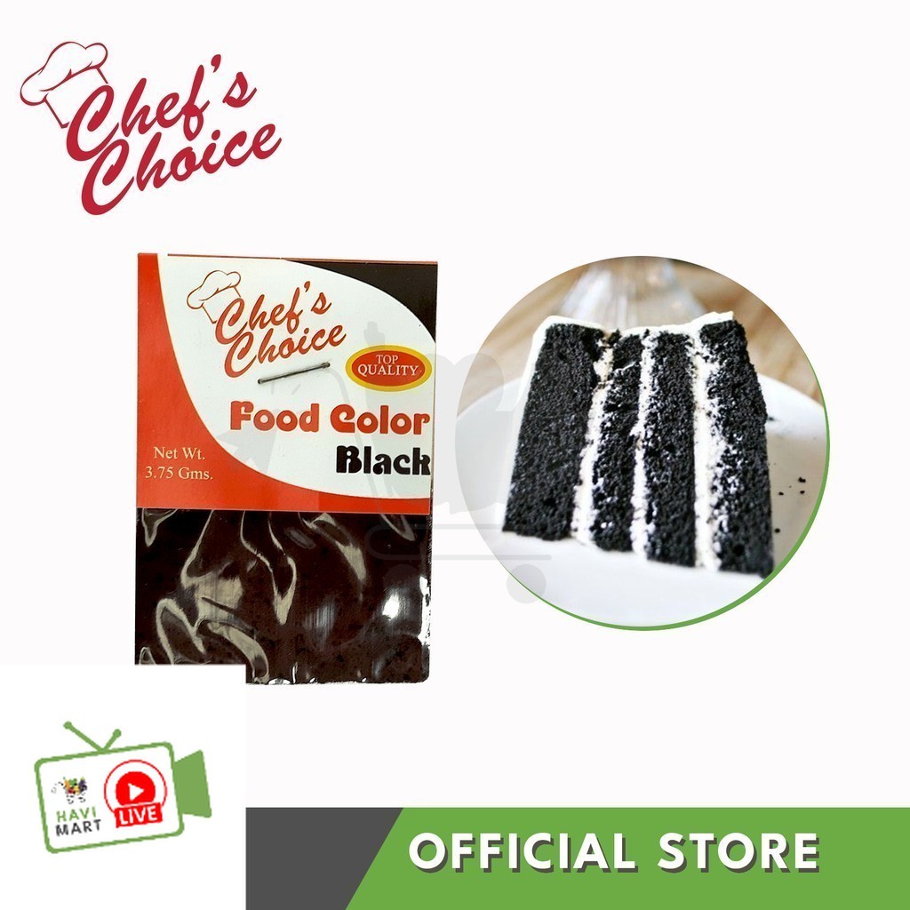 HAVI LIVE Chef's Choice Food Color Black 3.75g | Shopee Philippines
