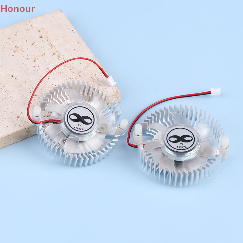 [Honour] DC 5V Aluminum Heatsink With Fan CPU Graphics Heatsink 55mm ...