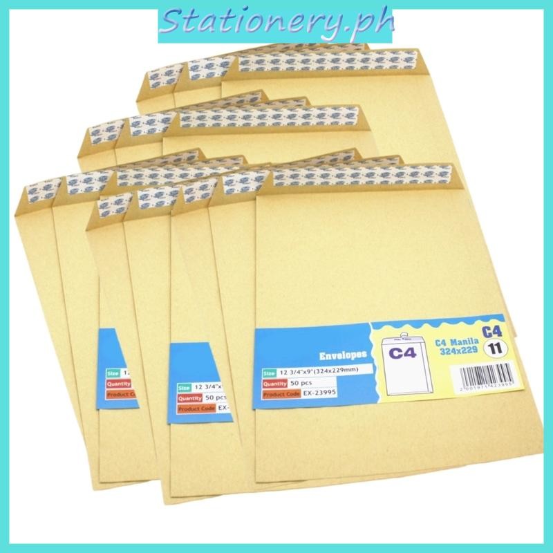 Stat 50x Set Krafts Paper Envelope Self-Adhesive Envelopes A 4 Large ...