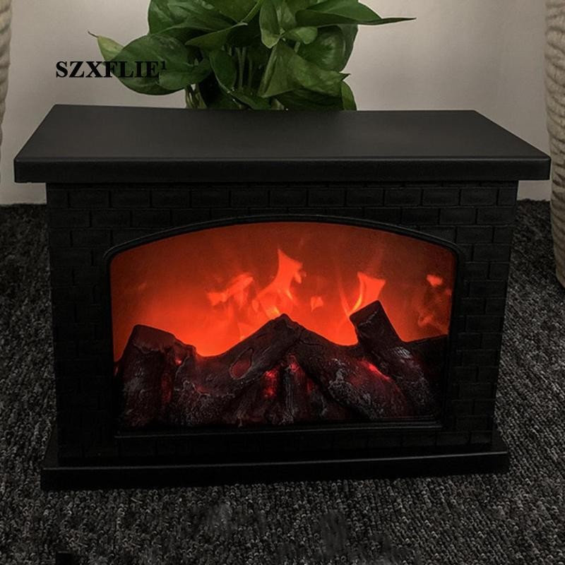 [Szxflie1] LED Creative Home Fireplace Lamp Modeling Lamp Nordic ...