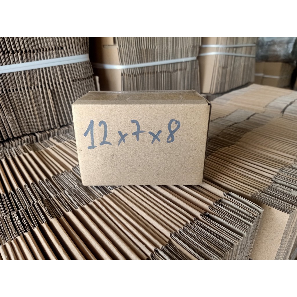 12x7x8 Combo of 10 Carton Boxes Packing Shipping Box COD 3 Corrugated ...
