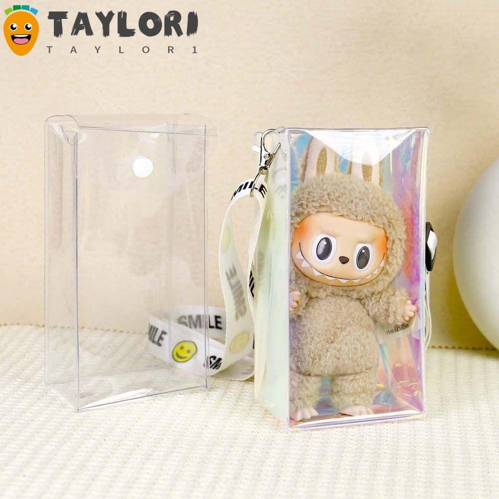 TAYLOR1 Clear Outdoor Doll Bag, With Keychain Transparent Labubu Doll ...