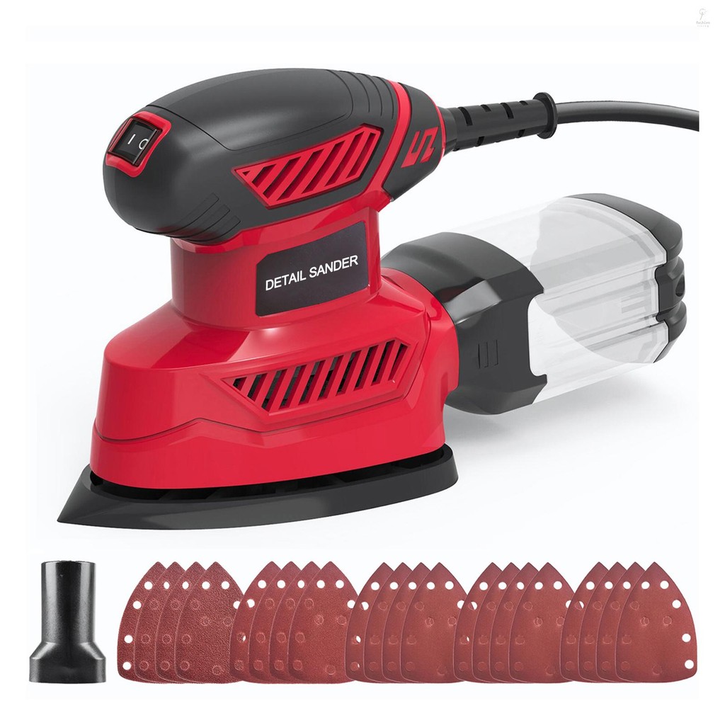 FLP Detail Sander 14000RPM Compact Electric Sander 20Pcs Sandpapers ...
