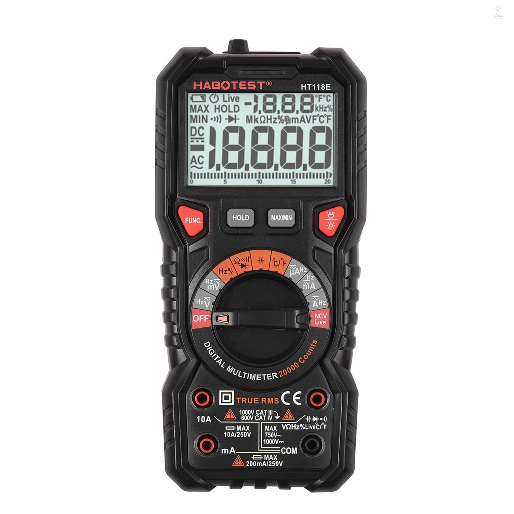 FLP HABOTEST HT118E Digital Multimeter Auto Range Multi-meter 20,000 ...