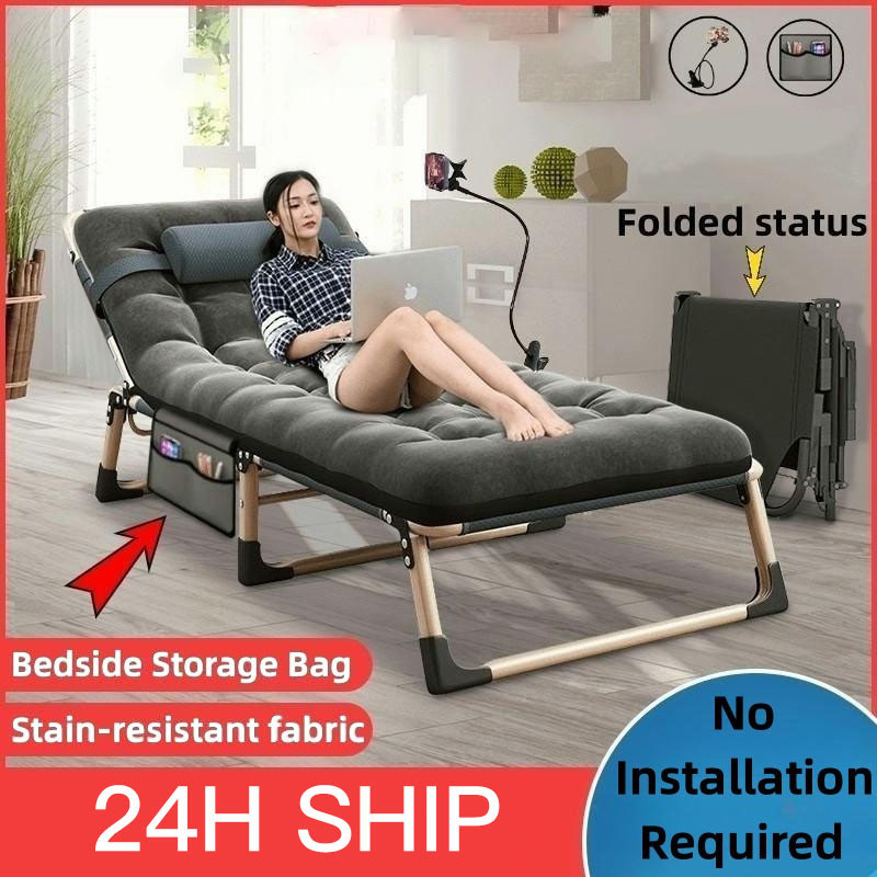 COD Folding Bed and Folding Bed With Foam Foldable Bed 300KG Adjustable ...