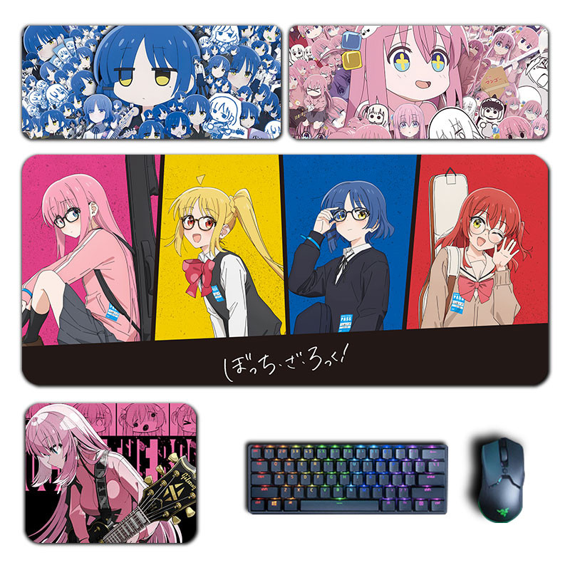 Anime Cute Gotou Hitori Ryou Nijika Ikuyo Mousepad Bocchi The Rock ...