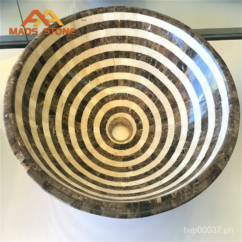 Natural Marble Washbasin Wash Basin Artificial Stone Integrated Inter ...