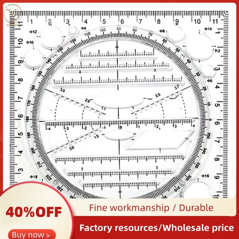 Multifunctional Circle Drawing Template, Geometric Drawing Tool ...