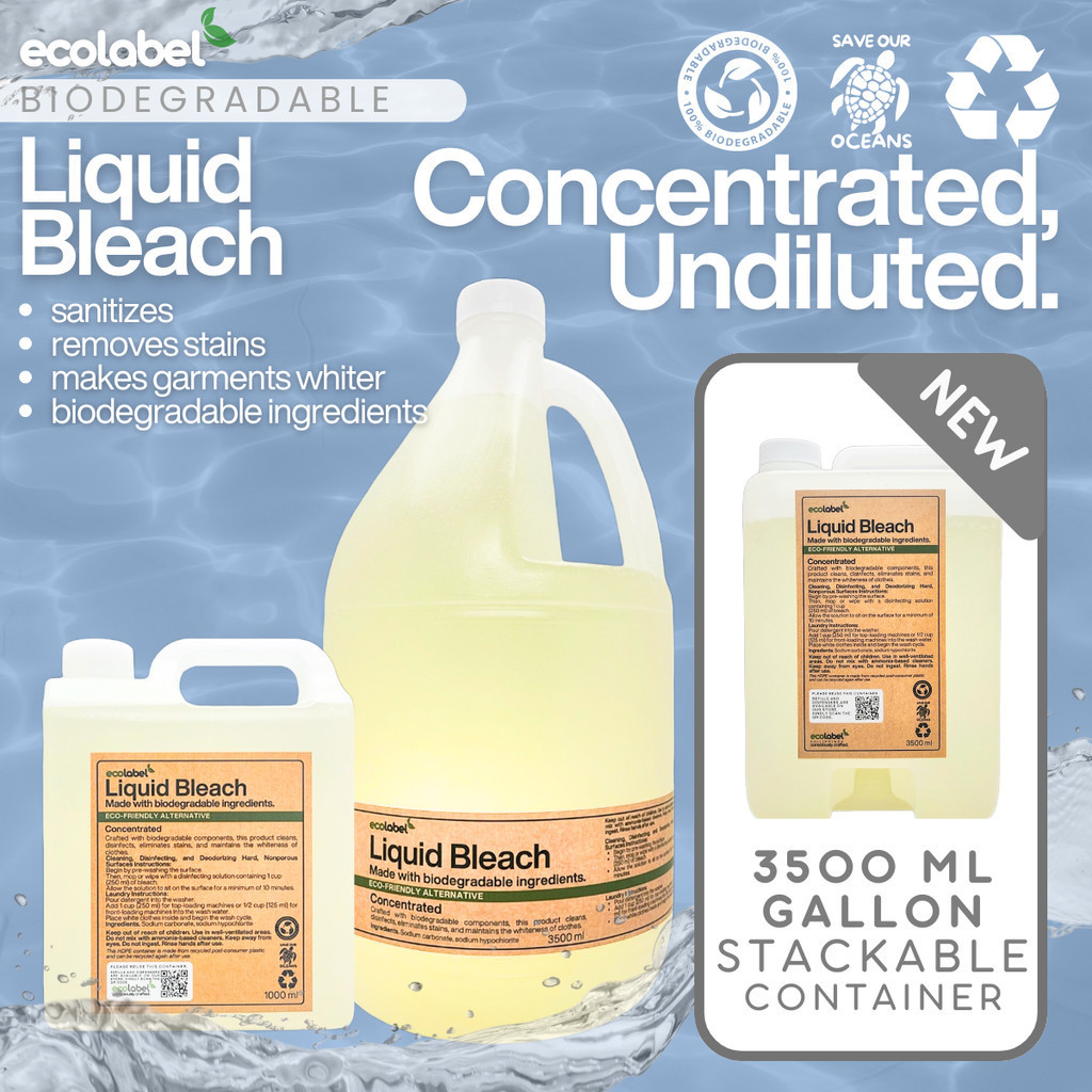 Eco-friendly Concentrated & Undiluted Liquid Bleach 100% Biodegradable ...