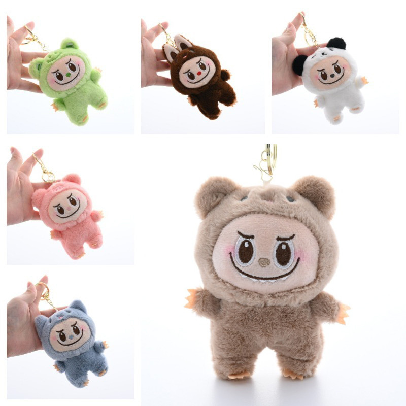Labubu Plush Dolls Key Chains Cute Cartoon Labubu Bag Pendant Charms ...