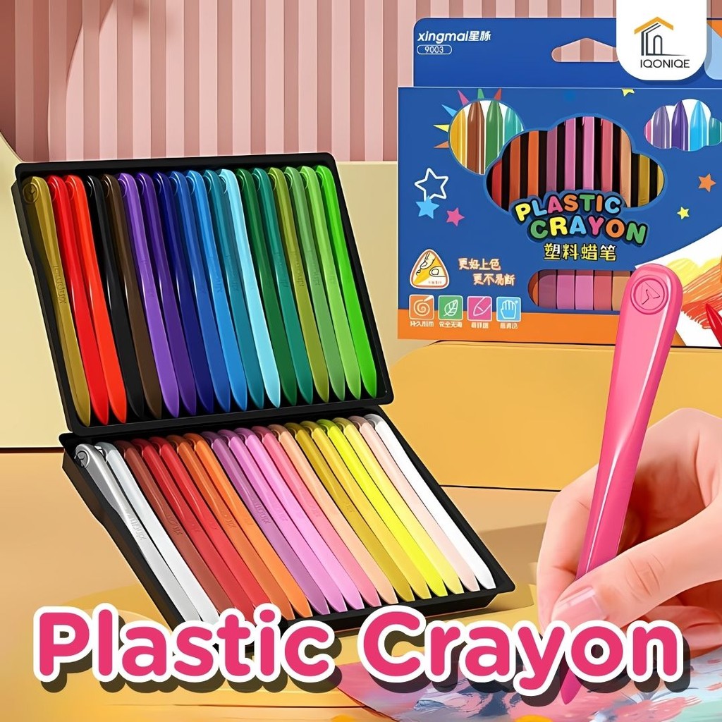 12/18/24/36 Colors Crayons Painting Safe Non-Toxic Not Dirty Hand ...