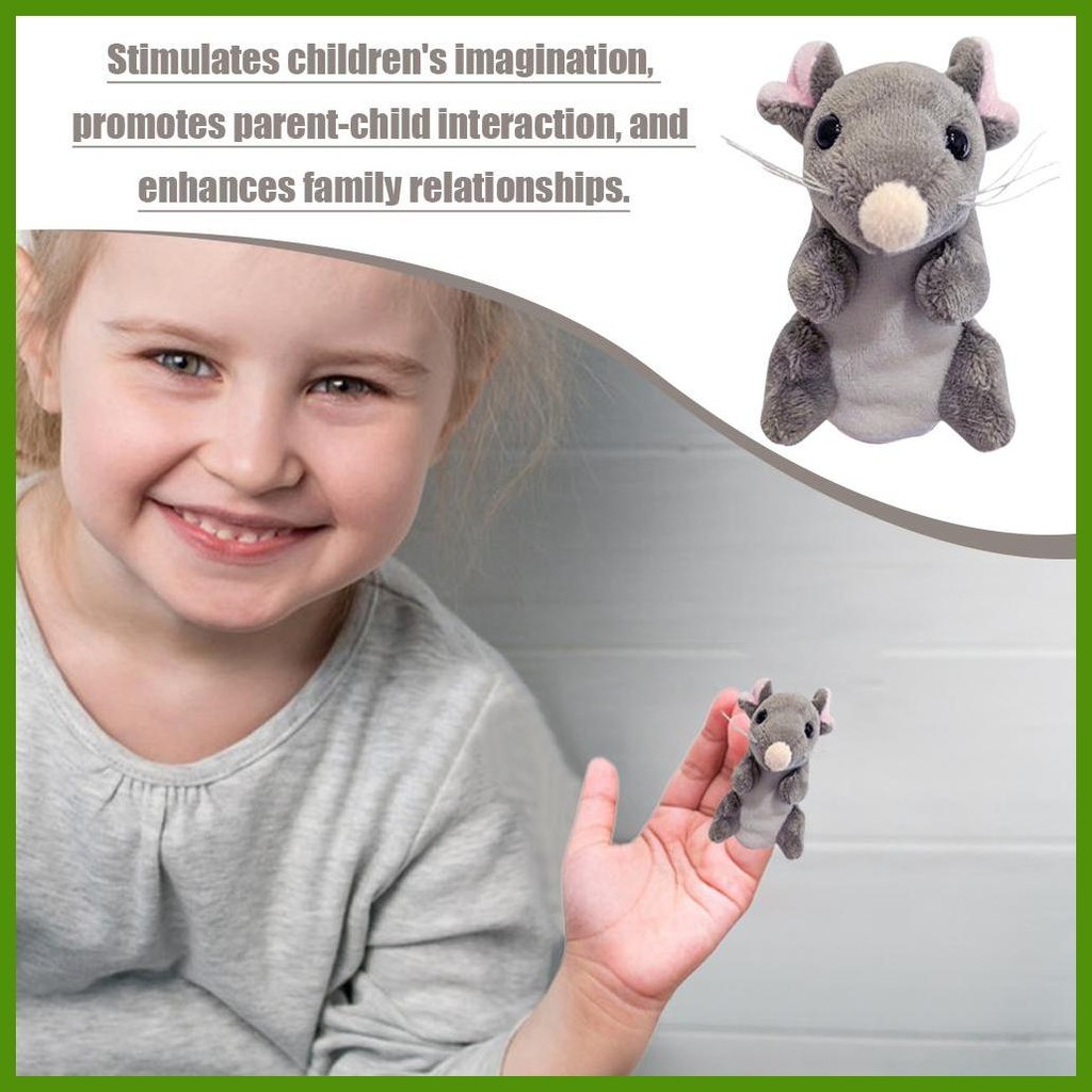 Family Finger Puppets Plush Mice Finger Puppet Doll Story-Telling ...