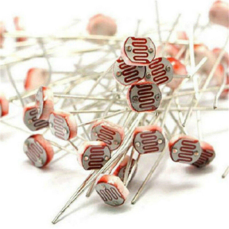 PP+LEI 30PCS Photoresistor LDR CDS 5mm Light-Dependent Resistor Sensor ...