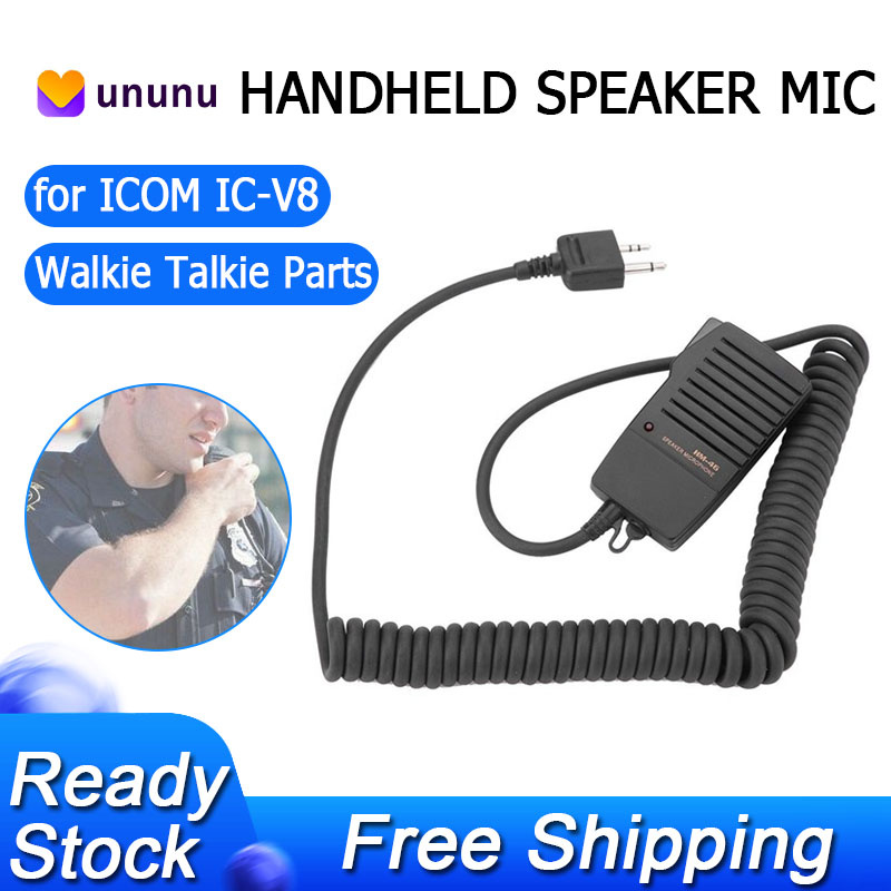 PP+Handheld Speaker Mic for Icom Ic-V8 V85 V82 Ic-T2H T8A 2At W32A E90 ...