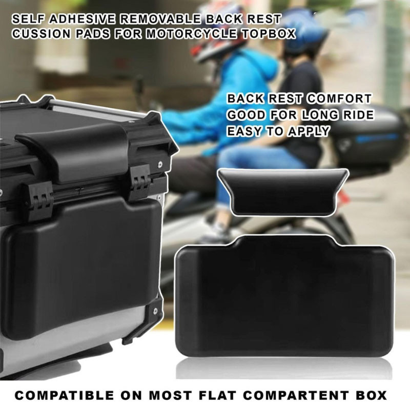 Motorcycle Top Box Backrest Cushion Pad Universal Motorcycle Rear Top ...